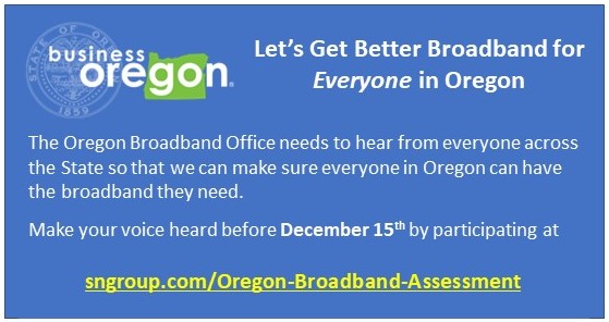 Oregon Broadband Assessments - Invite - Strategic Networks Group